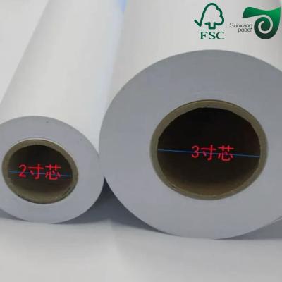 China 20lb 80gsm White Log Pulp CAD Bond Paper For Engineering Design Drawing for sale