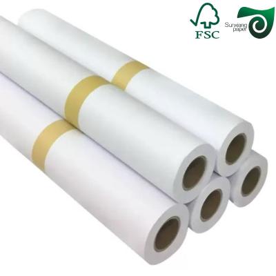 China 610mm 620mm Width Plotter Paper Roll For CAD Engineering Paper CAD Plotter Paper FSC for sale
