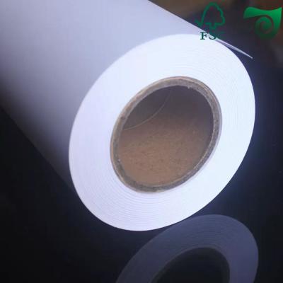 China 20Lb Uncoated Paper Plotter Paper Rolls For CAD Drawings With Inkjet Printing for sale