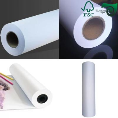 China FSC CAD  Inkjet Printer Plotter Paper Roll 80g 24" 36"  500ft 2" Core for sale