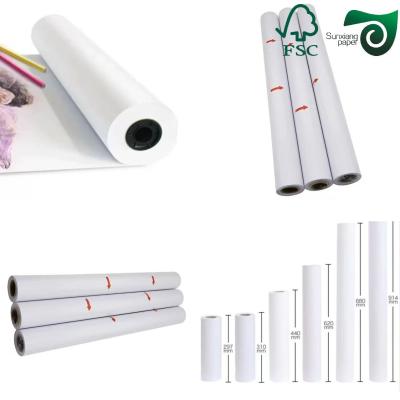 China 45gr 48gr Plotter Paper For Garment Cutting Patterns 2" Core Available In 72" 86" for sale