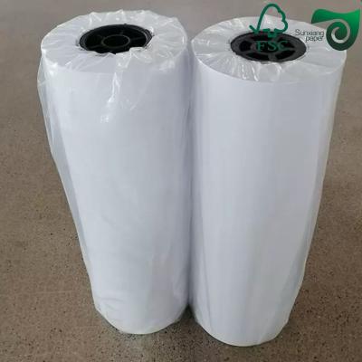 China FSC 24'' 150' 20# Inkjet Bond Plotter Paper 2'' Core For HP Canon Printers for sale
