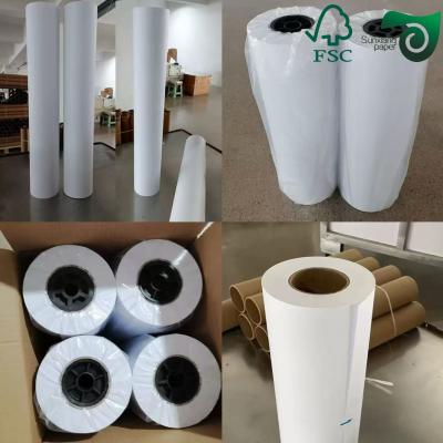 China 610mm 620mm Width Plotter Paper Roll For CAD Engineering Paper CAD Plotter Paper FSC for sale