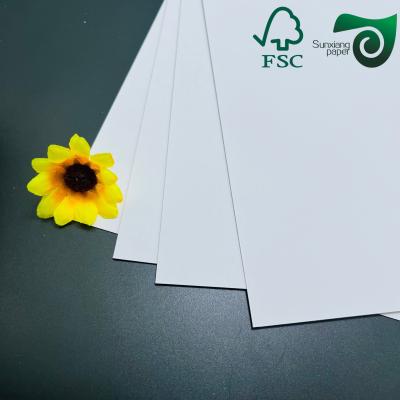 China FSC 135gsm 21 29.7cm Clear Printed Double Sided Gloss Digital C2S Paper Coated Duplex Board for sale