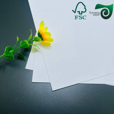 China FSC 135gsm 21 29.7cm Clear Printed Double Sided Gloss Digital C2S Paper Coated Duplex Board for sale