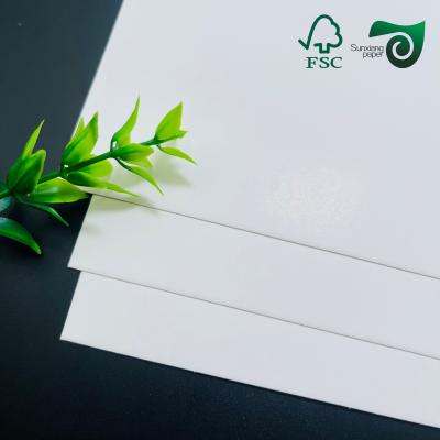 China FSC 190gsm 230gsm Smooth White Virgin Wood Pulp Cardboard Sheets  For Invitation Cards for sale