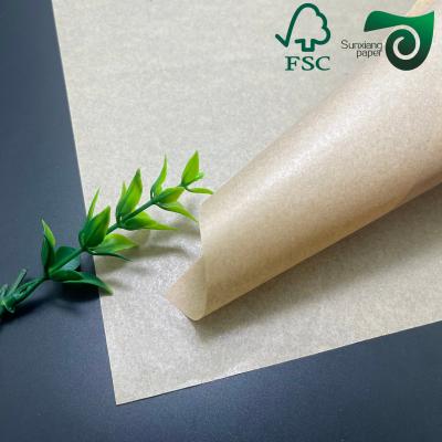 China FSC Certified 15gsm 17gsm Translucent Glassine Paper Brown White for sale