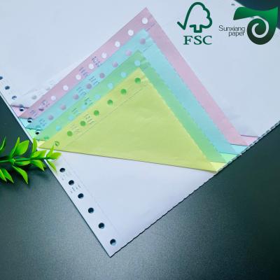 China Carbonless NCR Paper CB CFB CF 9.5inch 11inch Clear Image Thermal Printer Grade for sale