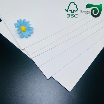 China FSC Certified 350gsm Food Safe White Cardboard One Side Coating High Hardness for sale