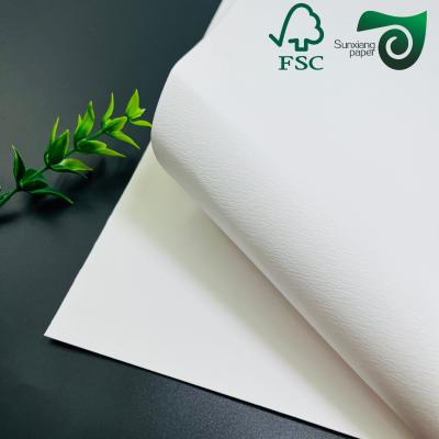 China FSC 150GSM Embossed Specialty Paper Recycled White Cardstock For Handmade Crafts DIY Projects for sale