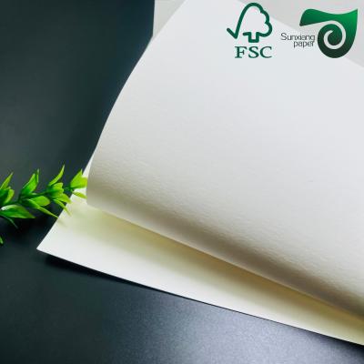 China 1.35mm 1.5mm Glossy Ivory Board High Stiffness FBB White Cardboard For Luxury Packaging for sale