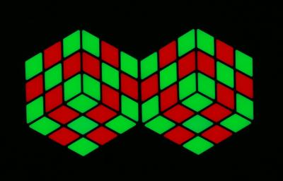 中国 導かれた魔法の立方体108pcs*0.2W RGB 3in1は党クラブのための導かれたディスコの照明をつける効果を導きました 販売のため