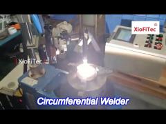Vertical Circumferential Seam Welder Automatic Welding Lathe Machine High Precision
