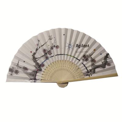 China Op maat gedrukte grote vouwbare klak handventilator Sublimatie UV Reactieve bamboe Handheld voor festival raves for sale