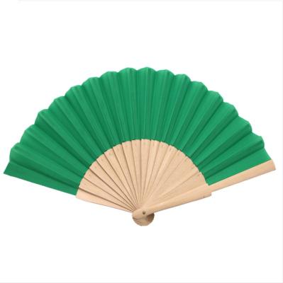 Cina Tecnica Ventilatore a mano di legno dipinto Disegno personalizzato per regali Museo Souvenir Colore bianco in vendita