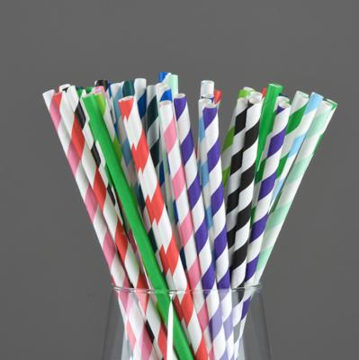 China Colorful Paper Straw for Beverage Drinking Degradable Natural 197*6mm Wrap Paper for sale