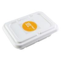 China Customized Compostable Sugarcane Bagasse Food Container Restaurant Packaging for sale
