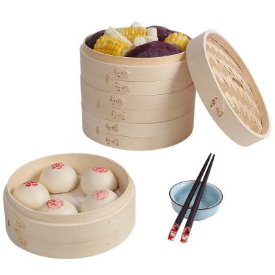 China 10 inch handgemaakte bamboe stoommachine aangepast logo Acceptabel uit Vietnam for sale