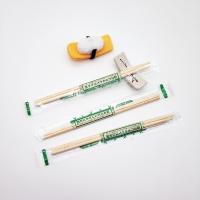 China Custom Logo Round Bamboo Chopsticks Disposable for sale