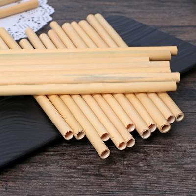 China Met de hand gemaakt Bamboe die Straw Sets Reusable met Straw Cleaning Brush drinken for sale