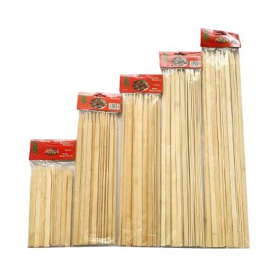 China Fabrik-Bambusaufsteckspindel GRILL flache natürliche biologisch abbaubare flache Wegwerfaufsteckspindeln zu verkaufen