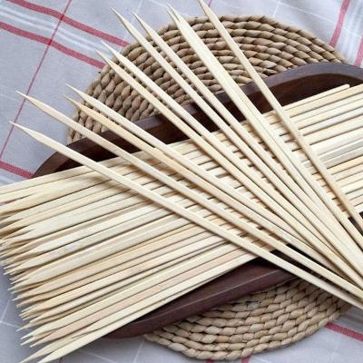 China Fabrik-Bambusaufsteckspindel GRILL flache natürliche biologisch abbaubare flache Wegwerfaufsteckspindeln zu verkaufen