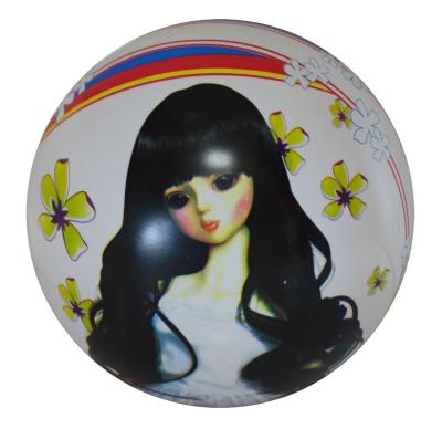 China full color printed inflatable PVC ball toys girl's face for sale