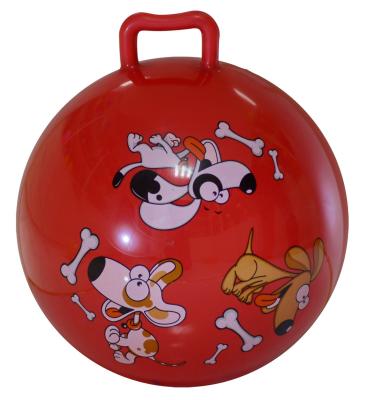 China space hopper printed inflatable PVC ball toys happy dogs for sale