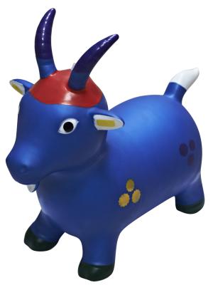 China jumping animal inflatable PVC sitting toys goat with music for sale