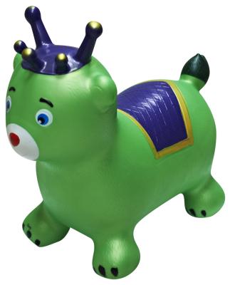 China jumping animal inflatable PVC sitting toys bear cartoon for sale