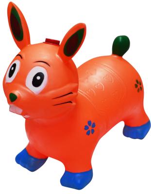 China jumping animal inflatable PVC sitting toys rabbit with music for sale