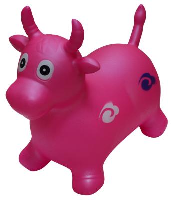 China jumping animal inflatable PVC sitting toys cow for sale