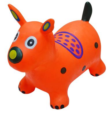 China jumping animal inflatable PVC sitting toys dog for sale