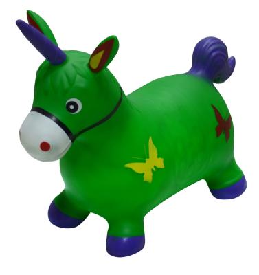 China jumping animal inflatable PVC sitting toys fighting horse for sale