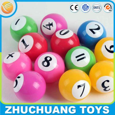 China Small print balls children number education toys for sale
