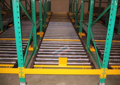 China Warehouse Pallet Flow Rack / Gravity Flow Racks Corrosion Protection Heavy Duty for sale