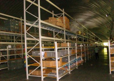Cina Rotaie di flusso della lega di alluminio dello scaffale di flusso di pallet del cartone del rivestimento della polvere con i rulli di plastica in vendita