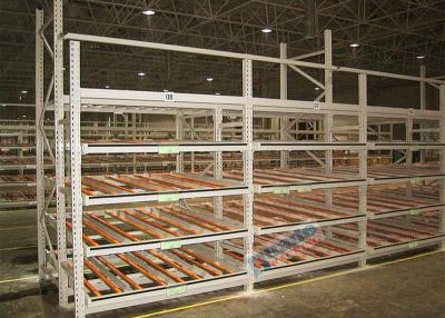 China Supply Chain Carton Flow Rack Pallet Racking Shelves Placed Roller / Channel Shaped Bracket for sale