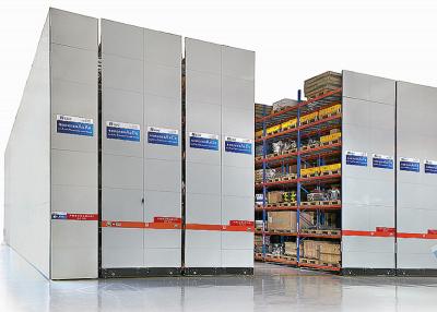 China Beverage Industry Galvanised Pallet Racking Motorized Movable Storage Racks for sale