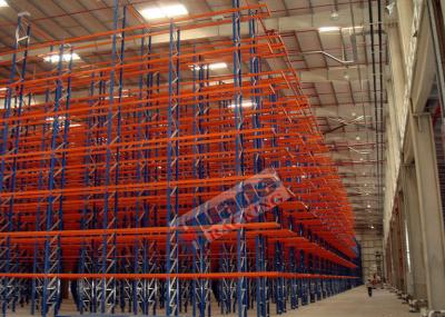 Cina Il racking del pallet galvanizzato industriale arancio blu accantona gli scaffali di maneggio del materiale in vendita