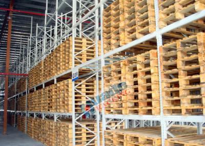 Cina Il racking del pallet galvanizzato industriale arancio blu accantona gli scaffali di maneggio del materiale in vendita