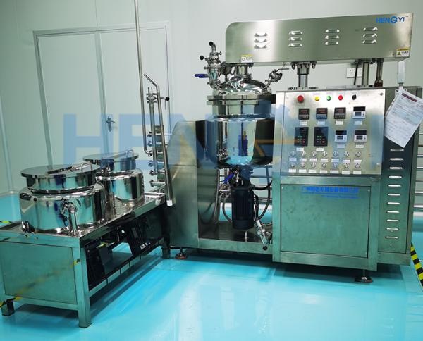 Quality Pharmaceutical High Shear Emulsifying Machine 100L with Water / Oil Tank for sale