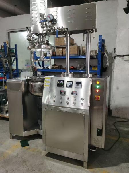 Quality Hydraulic Lifting Vacuum Homogenizing Emulsifier 100L For Cosmetics Cream Lotion for sale