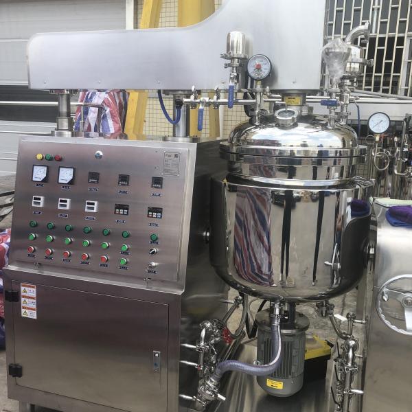 Quality Lotion Cream Paste High Shear Emulsifier Mixer Tank With Lifting System for sale
