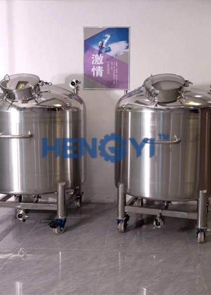 Quality 1000L Stainless Steel Storage Tank Movable for Chemicals Cosmetics Creams for sale