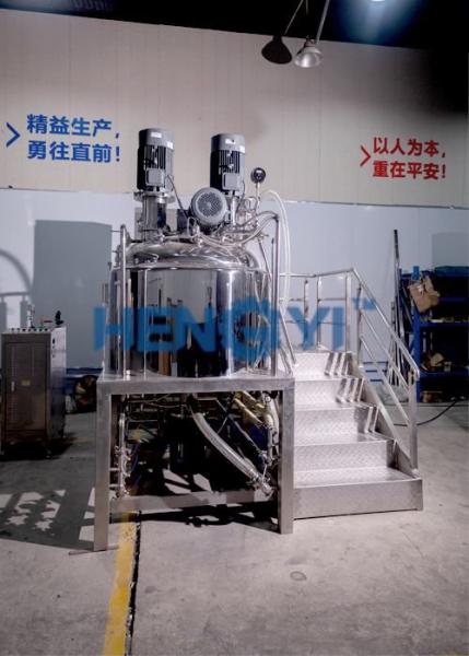 Quality Fixed Type Vacuum Emulsifying Machine 500L for Toothpaste Production Line for sale