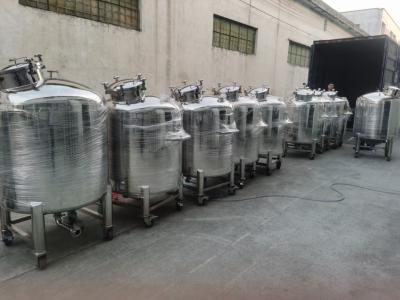 China Round Movable Sealed Storage Tank 500L for Cosmetic Chemical Food for sale
