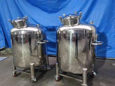 China 500L Movable Stainless Steel Liquid Storage Tank with Open Lid for sale