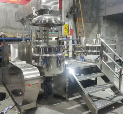 China Electric Heating Vacuum Emulsifying Mixer 500L For Cosmetics Detergent for sale