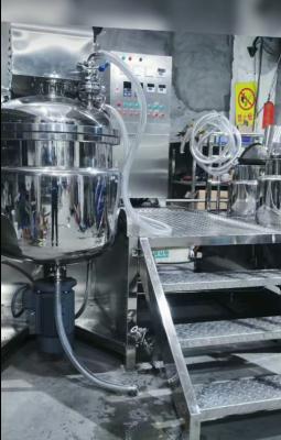 China High Shear Lifting Vacuum Emulsifier Homogenizer Stainless Steel 3 Layer for sale